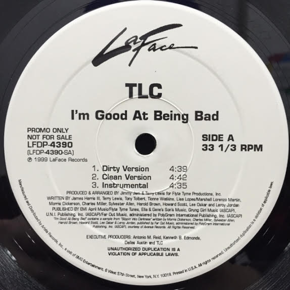 TLC / I'M GOOD AT BEING BAD – TICRO MARKET