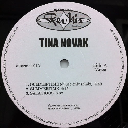 TINA NOVAK / SUMMERTIME – TICRO MARKET