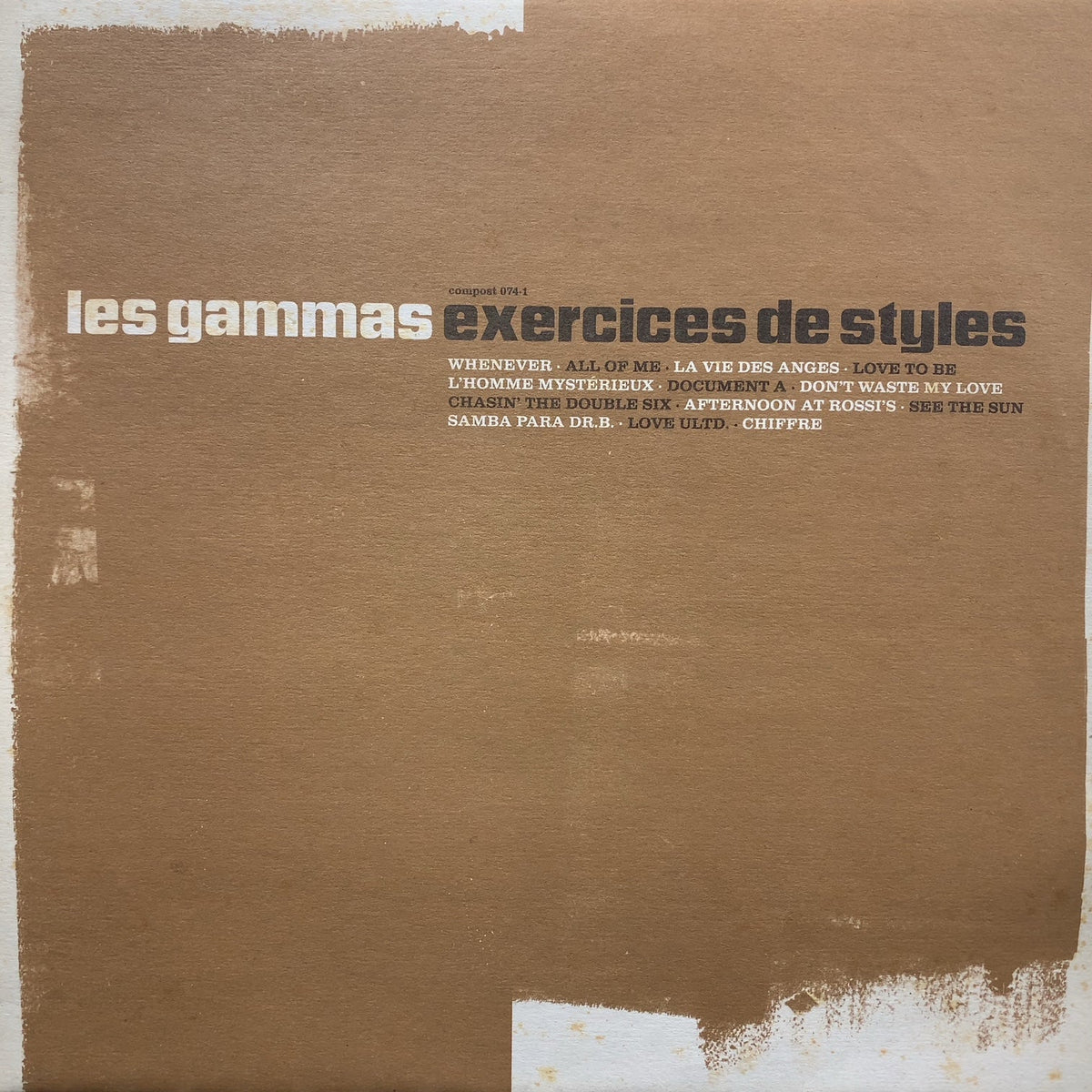 LES GAMMAS / Exercices De Styles (COMPOST 074-1, 2LP) – TICRO MARKET